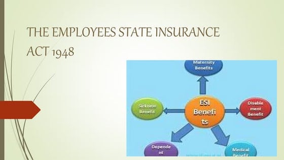 Employee state insurance act | PPT