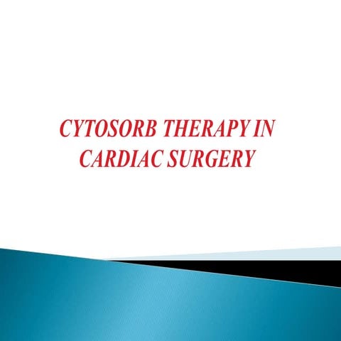 cytosorb therapy | PPTX