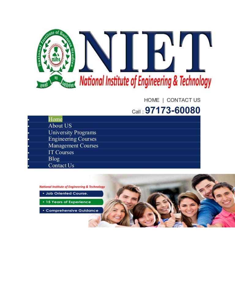 National Institute of Engineering & Technology (NIET)