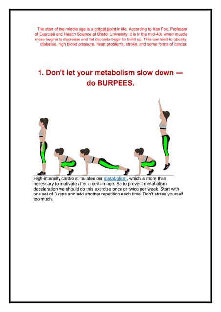 Maintenance Workouts: Small Exercises With Big Impact | PPT