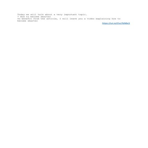 How to get smarter | DOCX