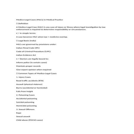 Handling Medico Legal Cases and Documentation : Brought Dead Protocol ...