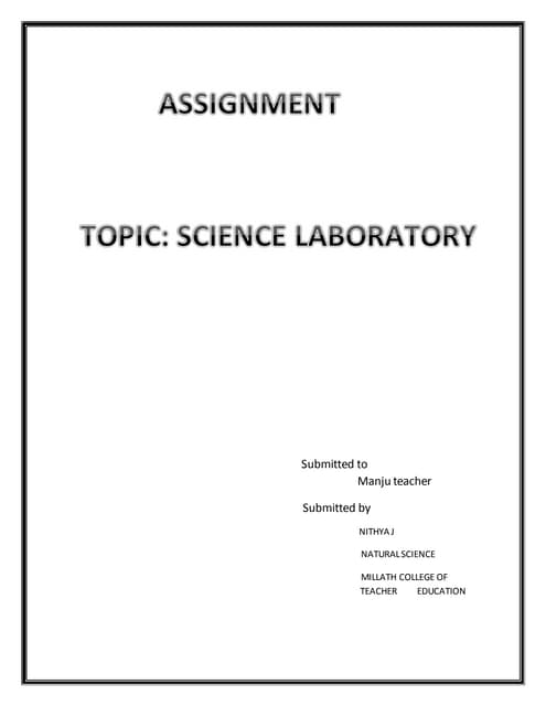 Registers in laboratory | PPTX