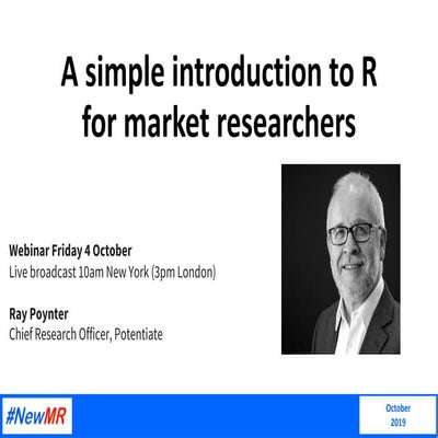 A Simple Introduction to R for Market Researchers | PDF