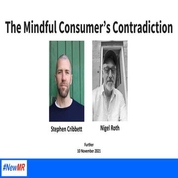 The Mindful Consumer’s Contradiction | PPT