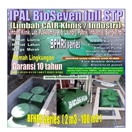 MBR + MBBR system >>> NEW Mrt'25 BROSUR IPAL BioSeven STP CAIR Klinis (BFHRS series).pdf