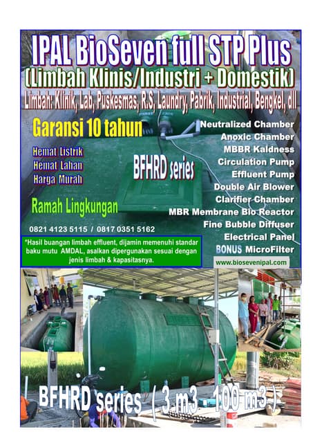 Standard installation drawing stp bio seven (bfhc series) | PDF