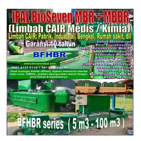 MBR + MBBR system >>>NEW Mrt'25 BROSUR IPAL BioSeven STP Klinis + Industrial (BFHBR series).pdf
