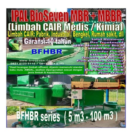 MBR + MBBR system >>> NEW Mrt'25 BROSUR IPAL BioSeven STP Klinis ...