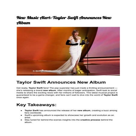 New Music Alert Taylor Swift Announces New Album.pdf