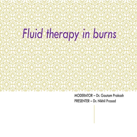 Fluid calculation for burn | PPT