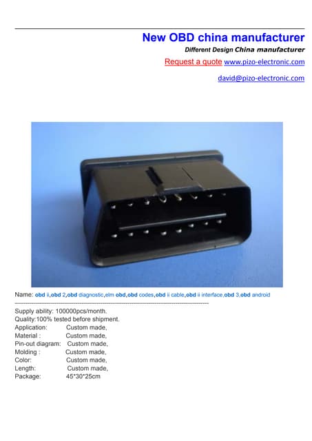 Obd codes china manufacturerfactory | PDF