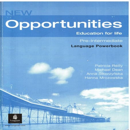 New Opportunities pre-intermediate (workbook) | PDF