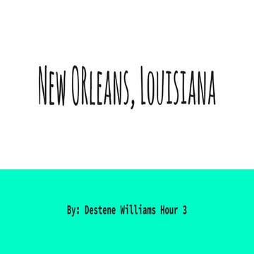 New orleans presentation | PPTX