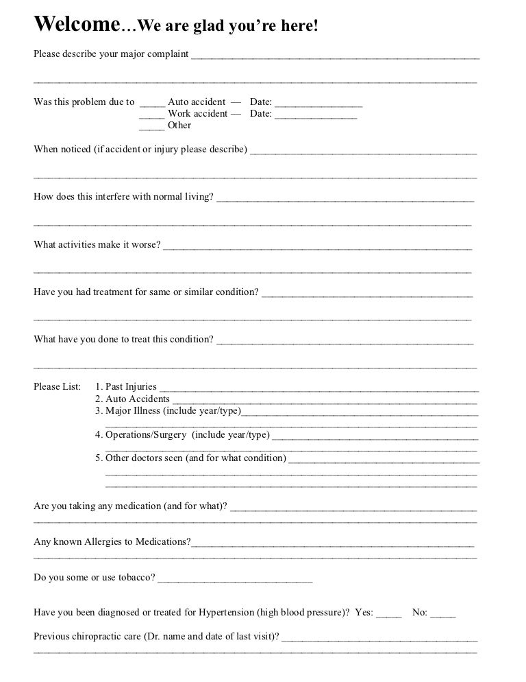 New Patient Welcome Packet