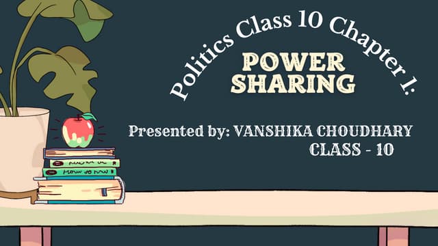 Class - X Power Sharing [Notes] | PDF | Hinduism | Religion & Spirituality