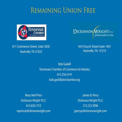 Remaining Union Free.Ppt