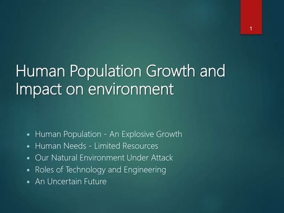 Population problems in developed countries | PPTX