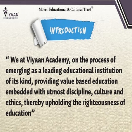 Viyaan Academy presentations
