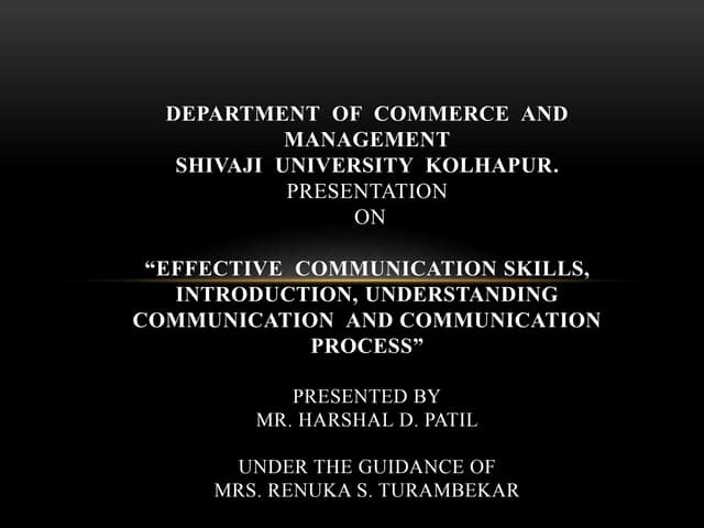 6.essentials Of Effective Communication