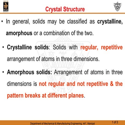 Atomic packing factor | PPTX
