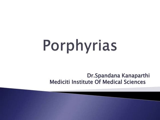 Diseases of amino acid metabolism, porphyrias | PPT