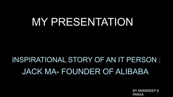 Jack ma powerpoint | PPTX