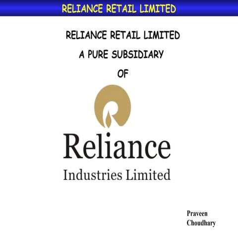 New ppt over reliance | PPT