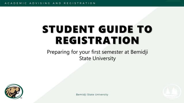 The BSU Student's Guide to Registration | PPTX