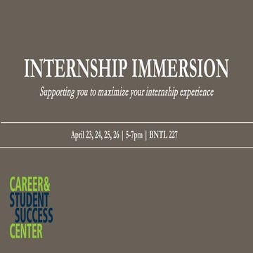 Ohio University Pre-Internship Workshop | PDF