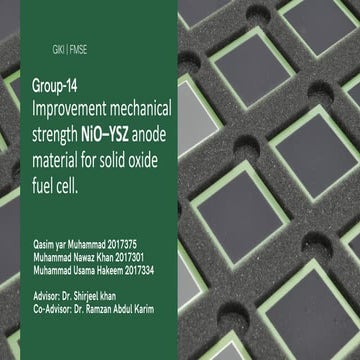 Improvement of Mechanical Properties of SOFC anode | PDF