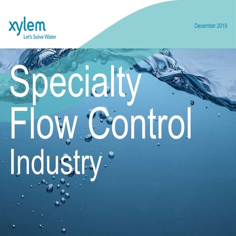 Xylem Specialty Flow Control Industrial Products range | PPTX