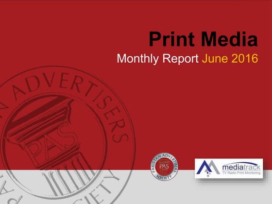 Print Media Analysis – July 2015 | PPT