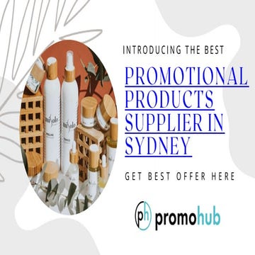 PromoHub is the Leading Promotional Products Supplier in Sydney | PPT