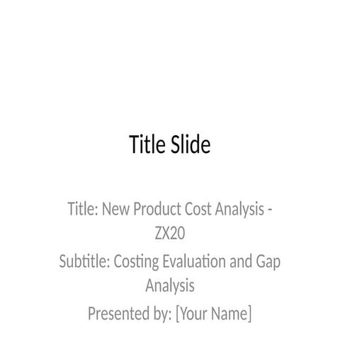 New Product_Cost_Analysis that explains how to modify your cost | PPTX