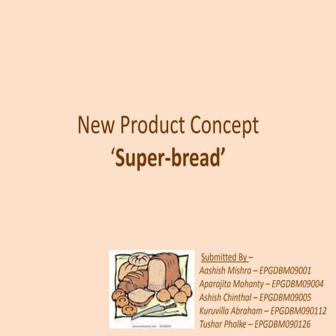 New Product Innovation Bread | PPTX
