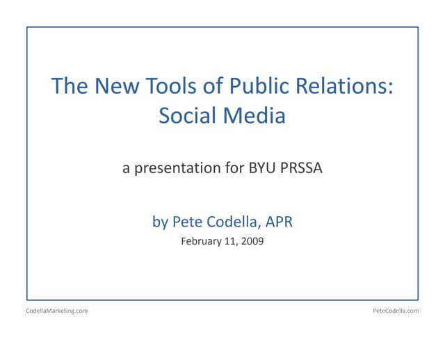 Public Relations | PPTX