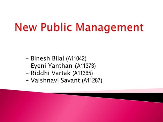 New public management | PPTX