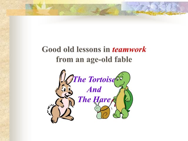 The tortoise and the rabbit | PPTX