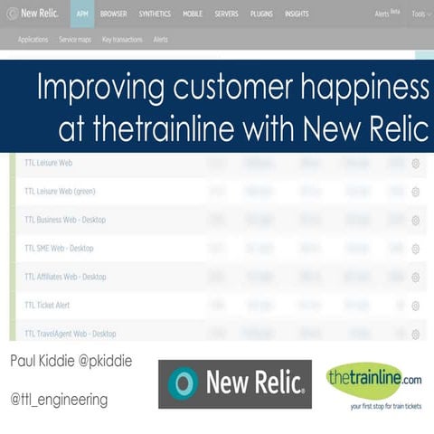 New Relic - May 2015 Meetup @ thetrainline | PPT