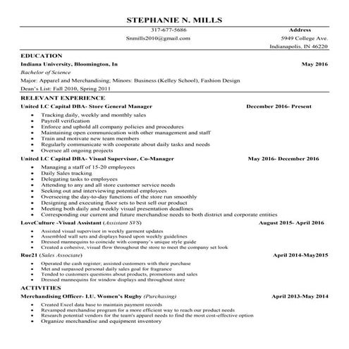 Update Resume | PDF