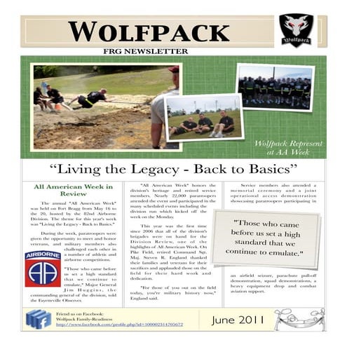 Newsletter - June 2011 | PDF