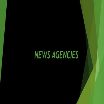 News agencies [lecture] | PPTX