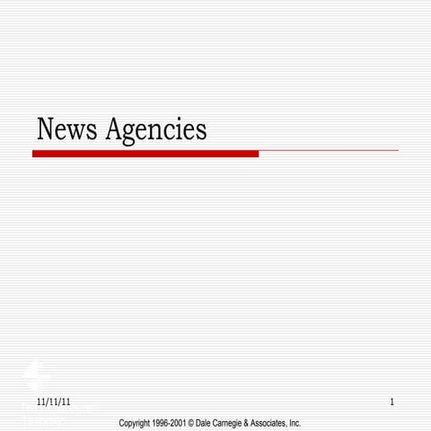 Print Media - News agency fin | PPT
