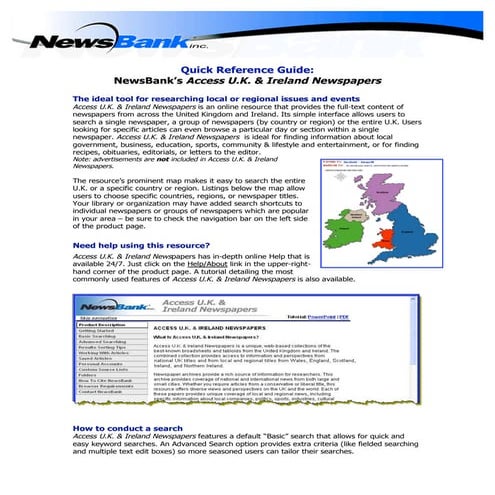 A quick guide to Newsbank | PDF