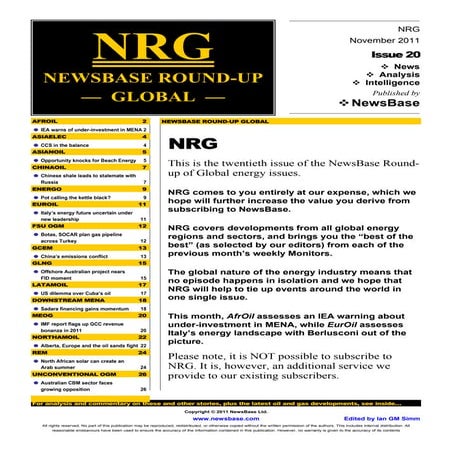 News Base NRG Issue 20 | PDF