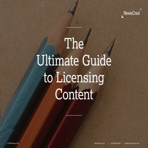 Ultimate Guide to Licensed Content | PDF