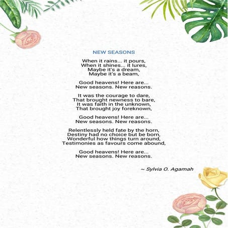 New Seasons Poem | PDF