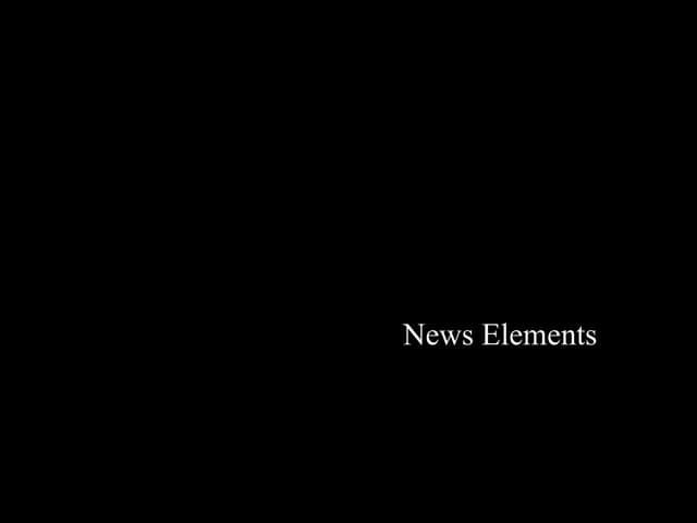 Elements of news | PPTX