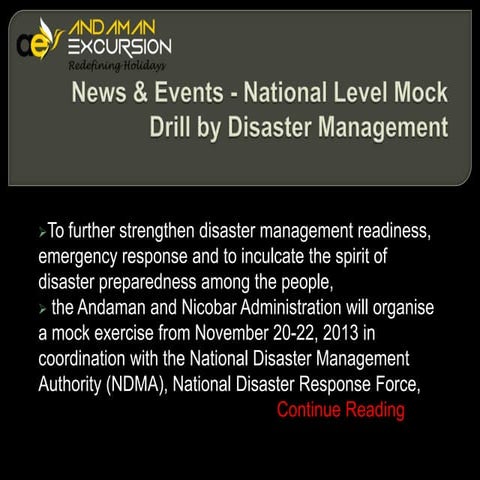 News & events national level mock drill by disaster management | PPTX